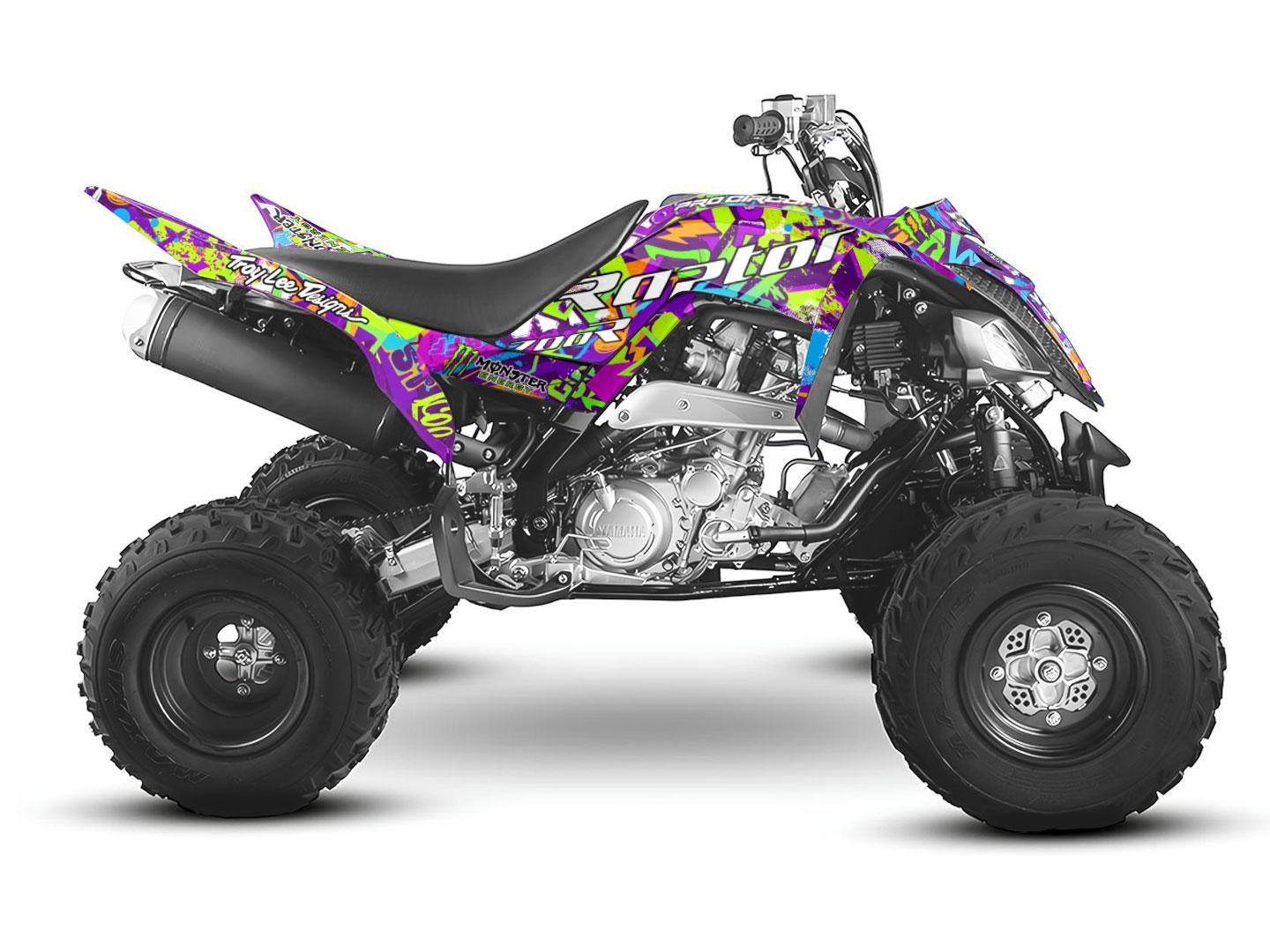 Yamaha Raptor 700 700R Graphics Kit 2013 2014 2017 to 2025 Decals ...