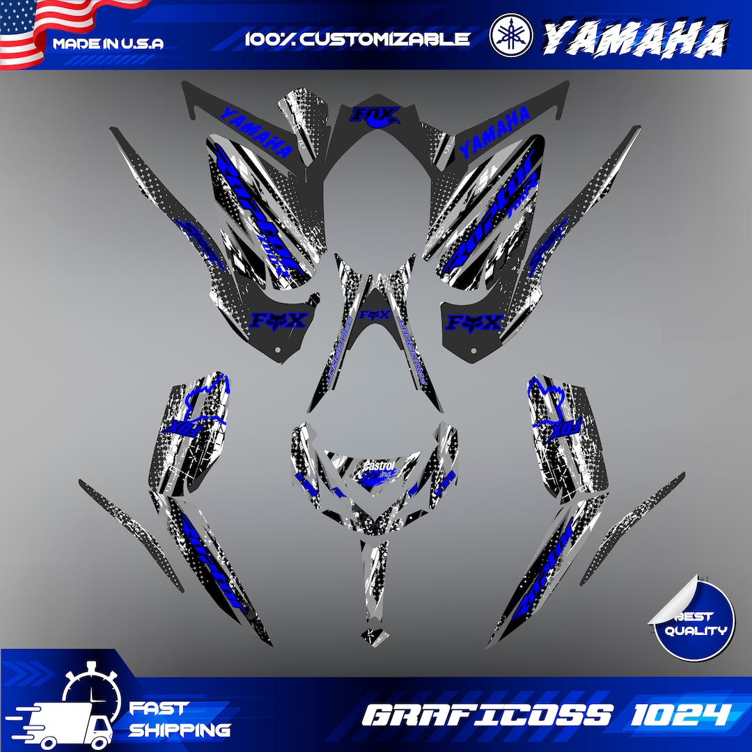 Yamaha Raptor 700 700R Graphics Kit 2013 2014 2017 to 2025 Decals ...