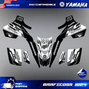 Fits YAMAHA Blaster Yfs 200 Graphics Full ATV Graphic Kit Decals ...