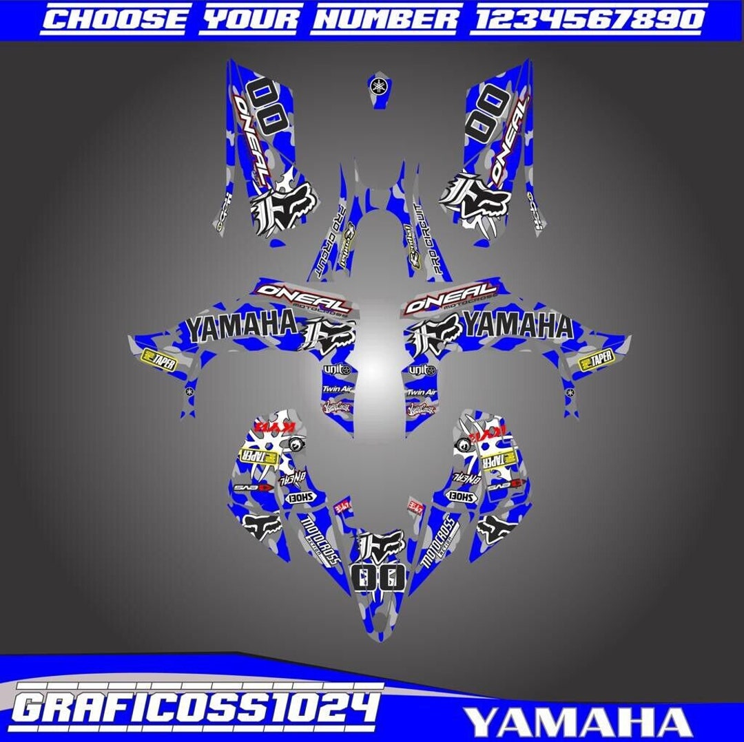 Yamaha YFZ450R ATV Decals Stickers | Yamaha YFZ450R Full Graphics Kit ...