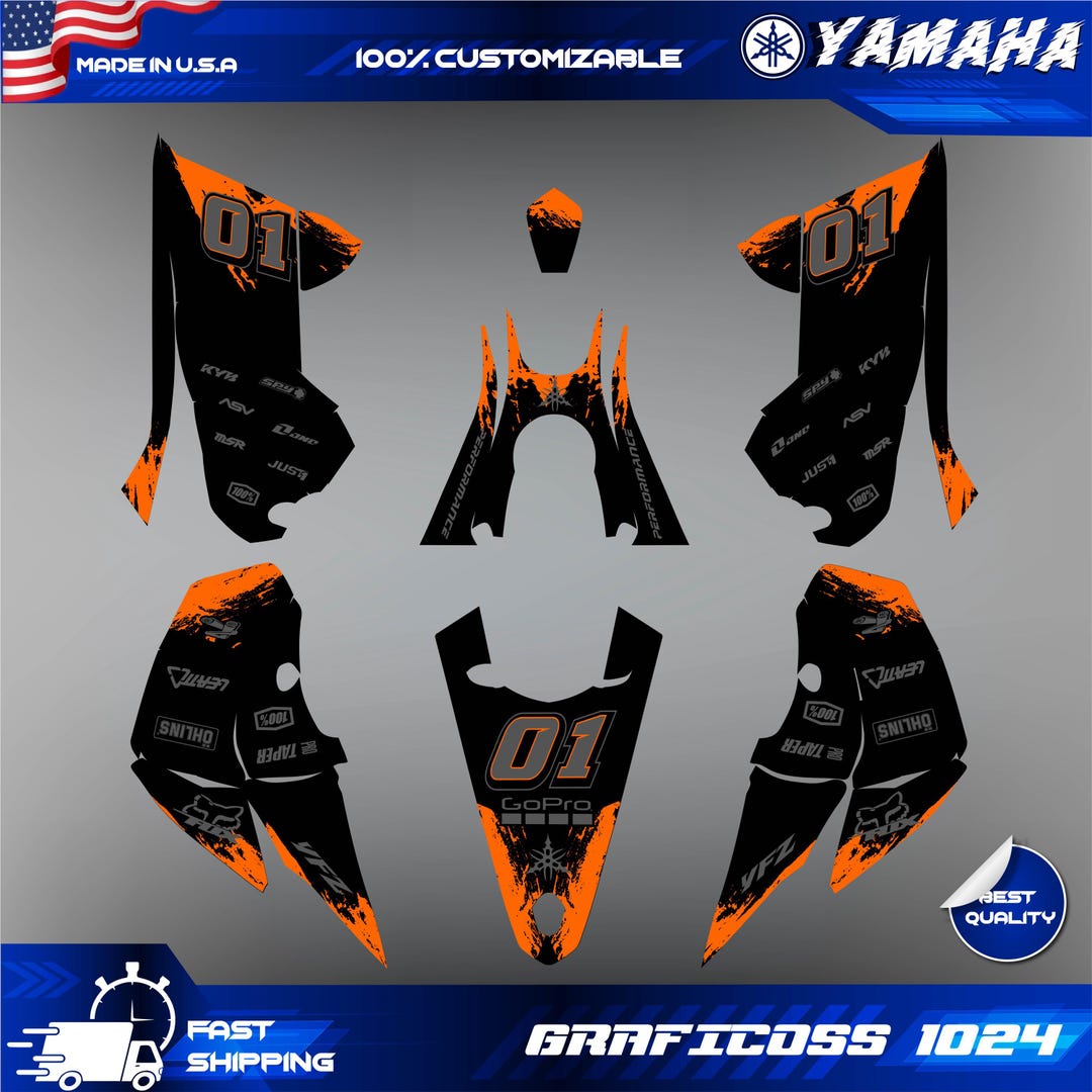 Graphics Kit for YAMAHA YFZ 450R 2014-2024 2025 Fits Yamaha YFZ450R - Etsy