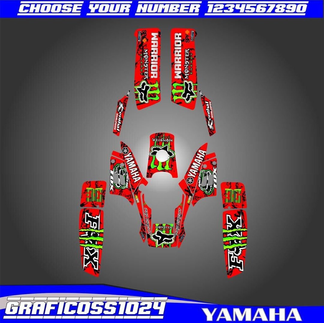 Yamaha Warrior 350 Full Graphics Kit | Yamaha Warrior 350 Decals ...