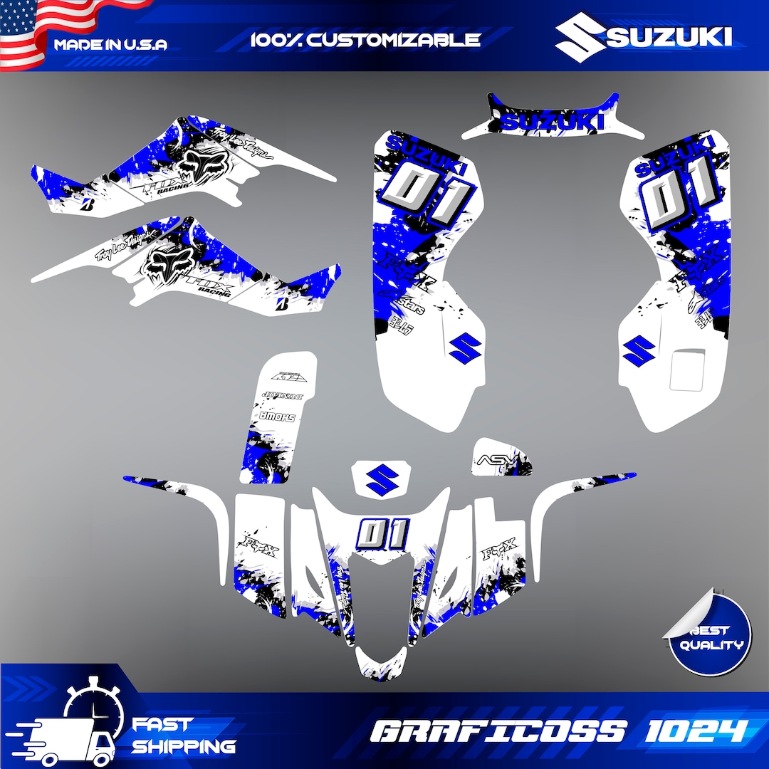 Suzuki LTZ 400 Wrap Graphics Stickers Kit Decals Quad 2003 to 2008 ...