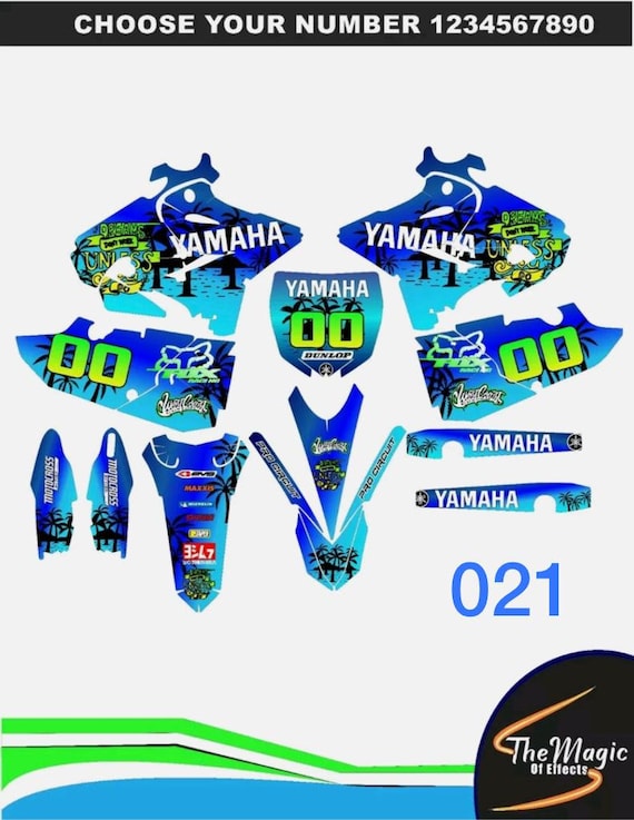 Yamaha YZ 125 250 Graphics Kit Decals 2015-2019 | Etsy