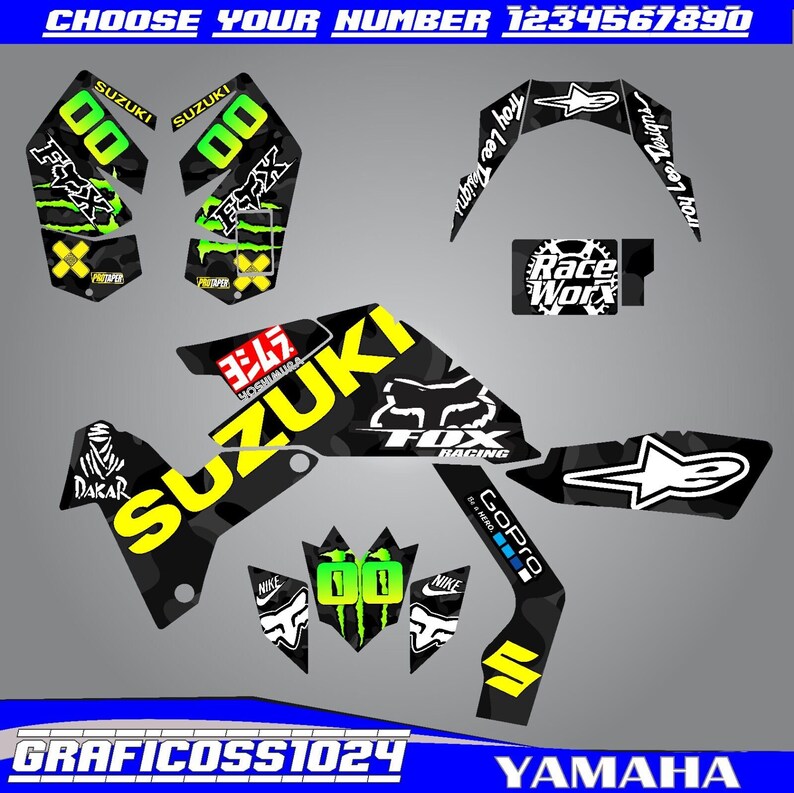 Suzuki LTR 450 ATV Stickers Suzuki LTR 450atv Full Graphics - Etsy