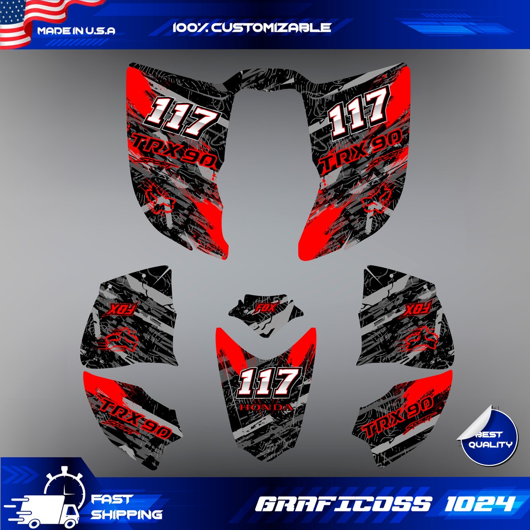 Graphic Kit for 2006-2023 Honda TRX90 TRX 90 Custom Decals Stickers - Etsy