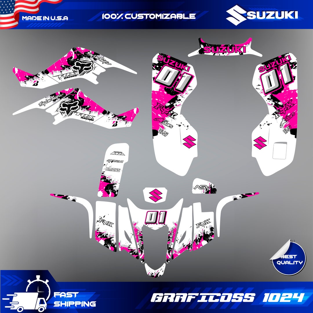 Suzuki LTZ 400 Wrap Graphics Stickers Kit Decals Quad 2003 to 2008 ...