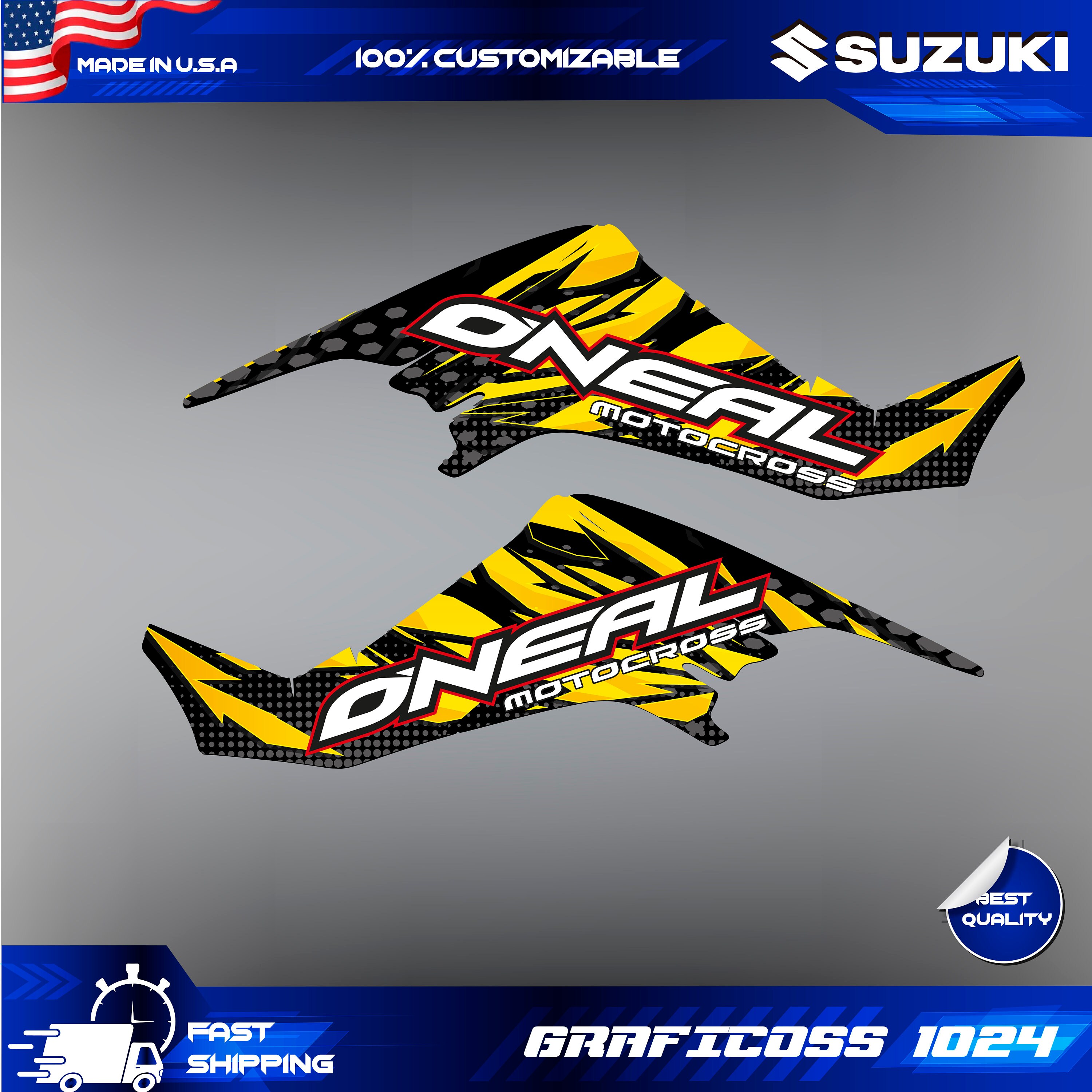 LTZ 400 Suzuki Wrap Graphics Stickers Kit Decals Atv Quad 2003 2004 ...