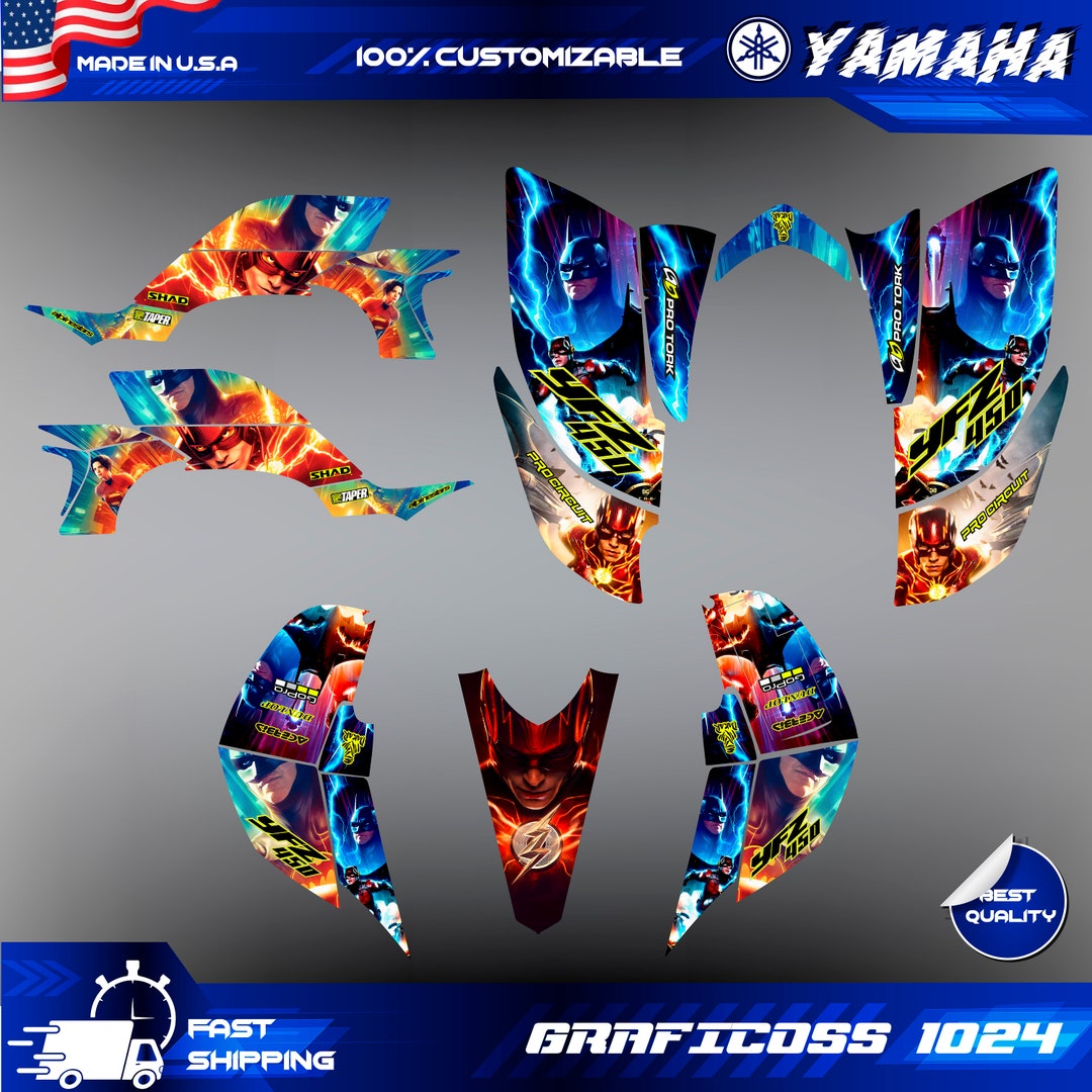 Yamaha YFZ 450 Graphics Kit 2003 2004 2005 2006 2007 2008 Stickers ...