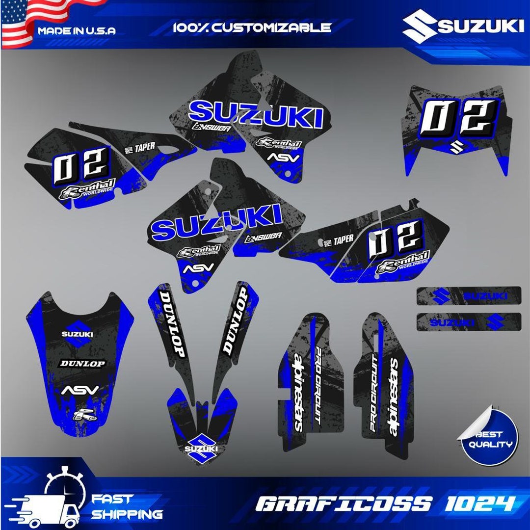 Graphics Decal Kit for Suzuki DRZ400SM (all Years) DRZ 400 SM S E - Etsy