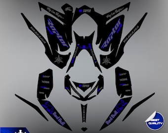 Yamaha Raptor 700 700R Graphics Kit 2013 2017 2022 to 2024 Decals ...