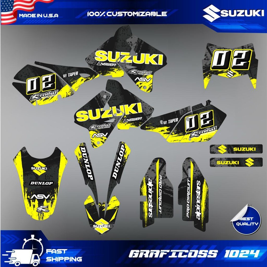Graphics Decal Kit for Suzuki DRZ400SM (all Years) DRZ 400 SM S E - Etsy