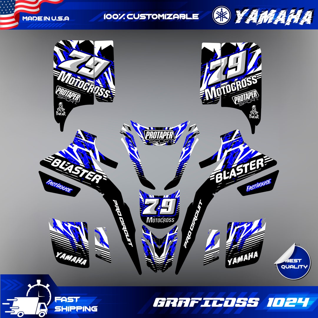 Yamaha Blaster Yfs 200 Yfs200 Decals Graphics Stickers Full Kit Atv ...