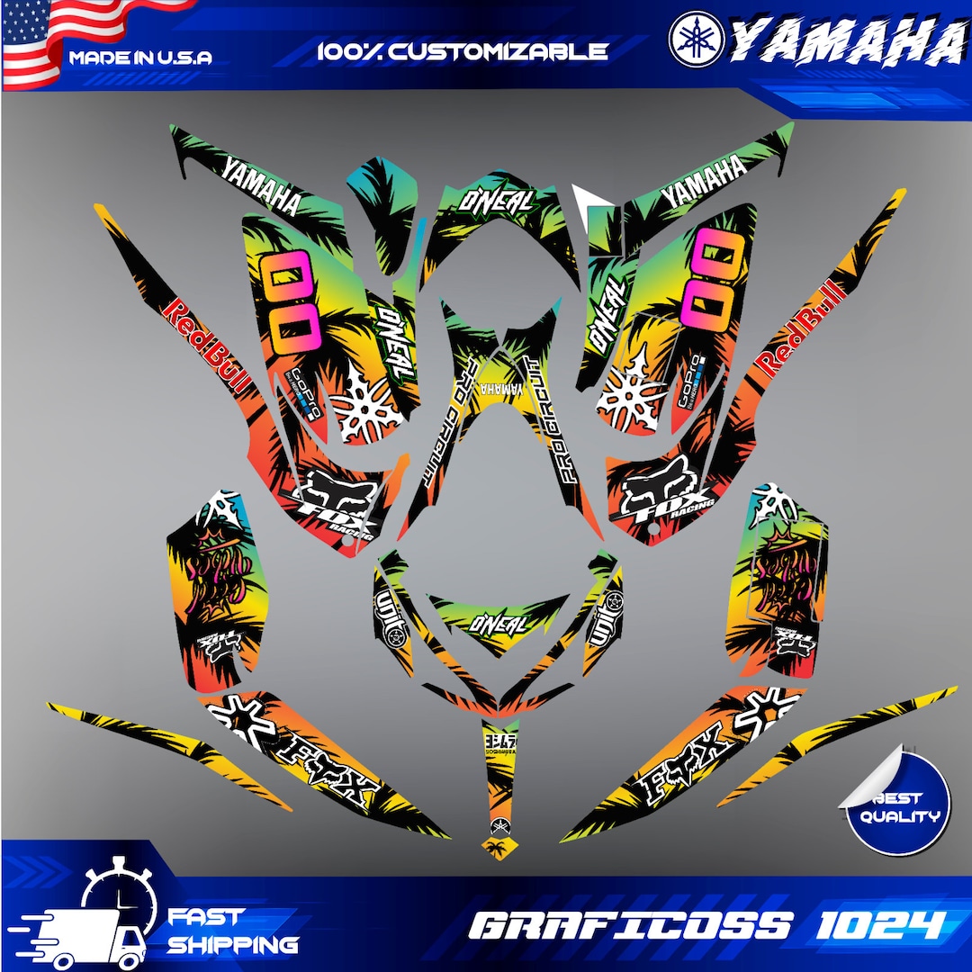 Yamaha RAPTOR 700 2013-2023 Full Graphics Kit | Sport ATV Decals ...