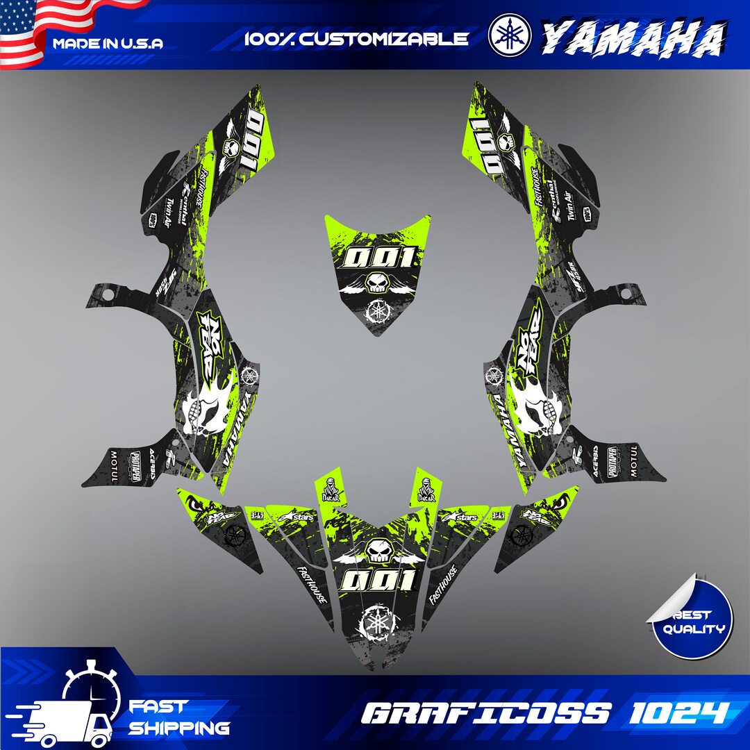Yamaha YFZ 450 Graphics Kit 2009-2013 Stickers Decals Kit 2010 2011 ...