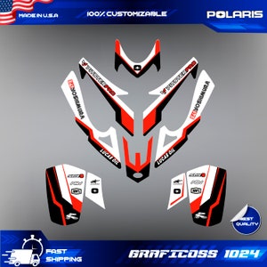 Polaris Predator 500 Graphics Full Decals Stickers Kit Atv - Etsy