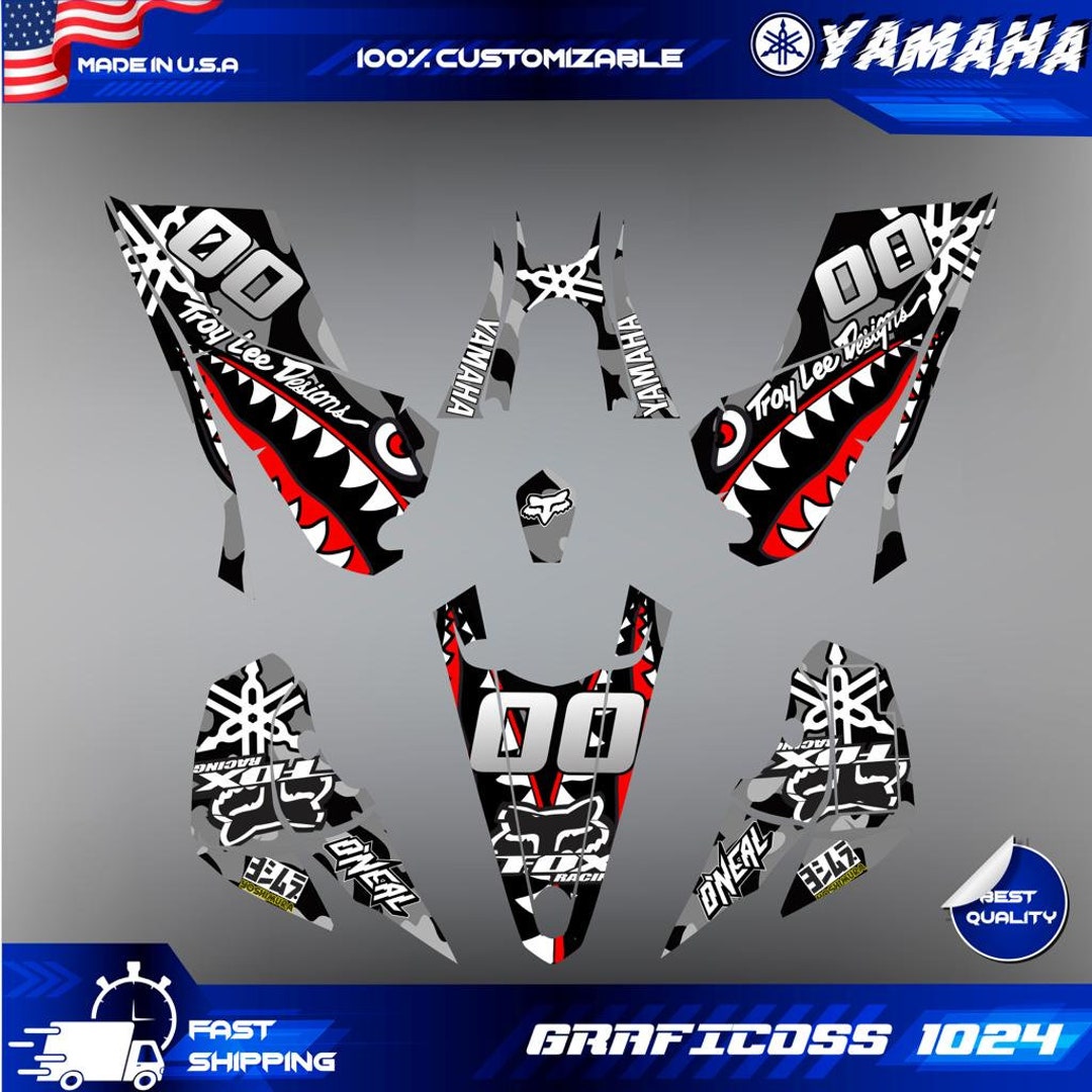 Yamaha YFZ 450RATV Full Graphics Kit 2014-2022 | Yamaha YFZ450R Decals ...