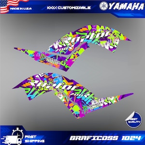 Yamaha Raptor 700 700R Graphics Kit 2013 2014 2017 to 2025 Decals ...