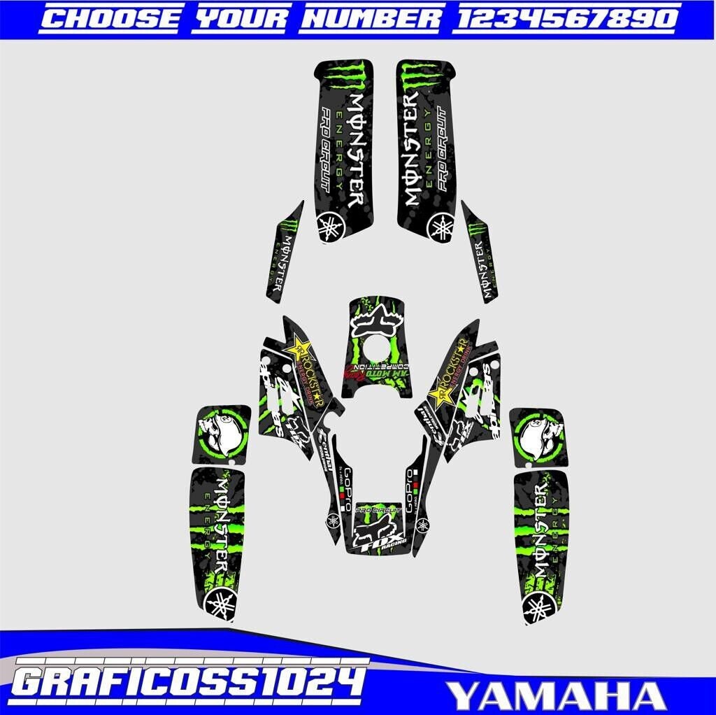 Yamaha Warrior 350 Full Graphics Kit Yamaha Warrior 350 Decals Stickers ...