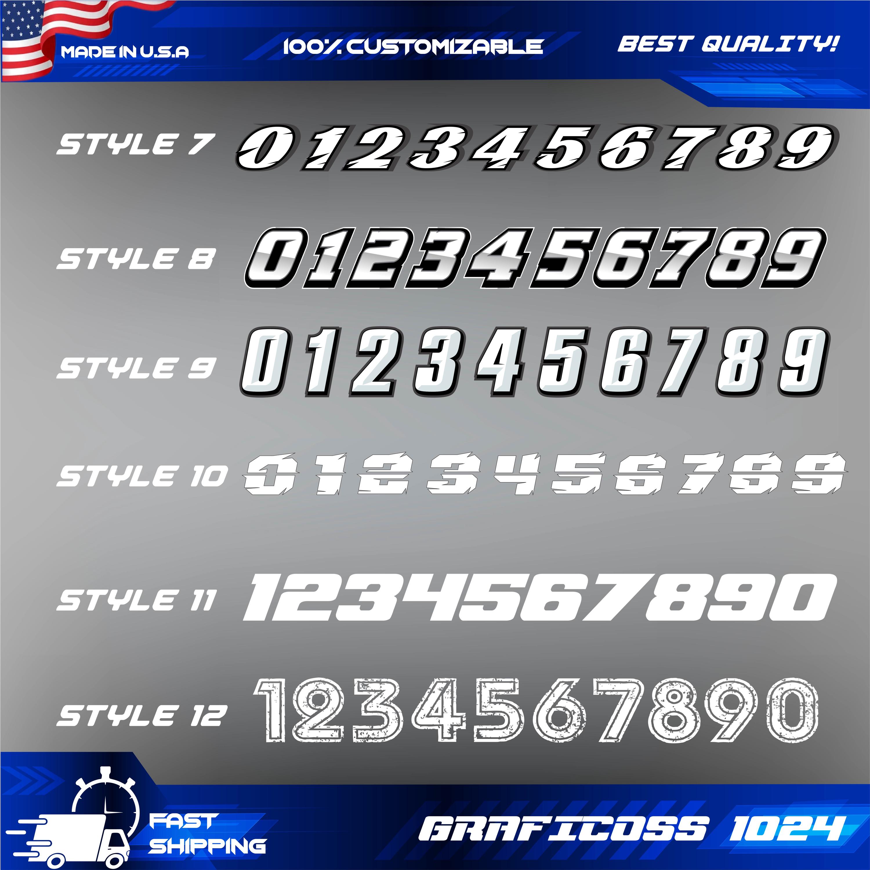 Graphics Decals Stickers Kit Yamaha YZ250F 2019-2023 YZ450F 2018-2022 ...
