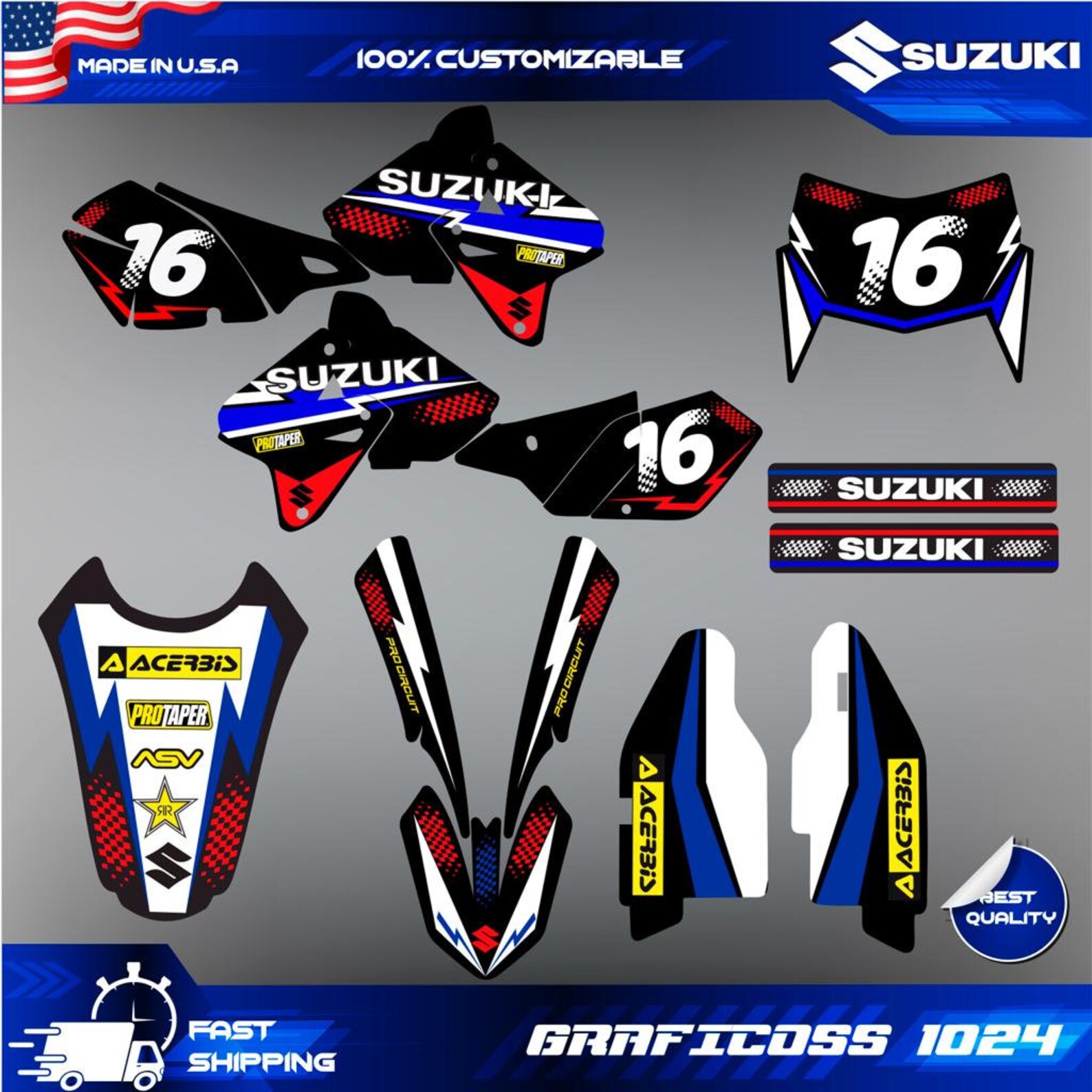 Suzuki DRZ400SM Drz400s 400 DRZ400SE Kit Graphics Decals - Etsy
