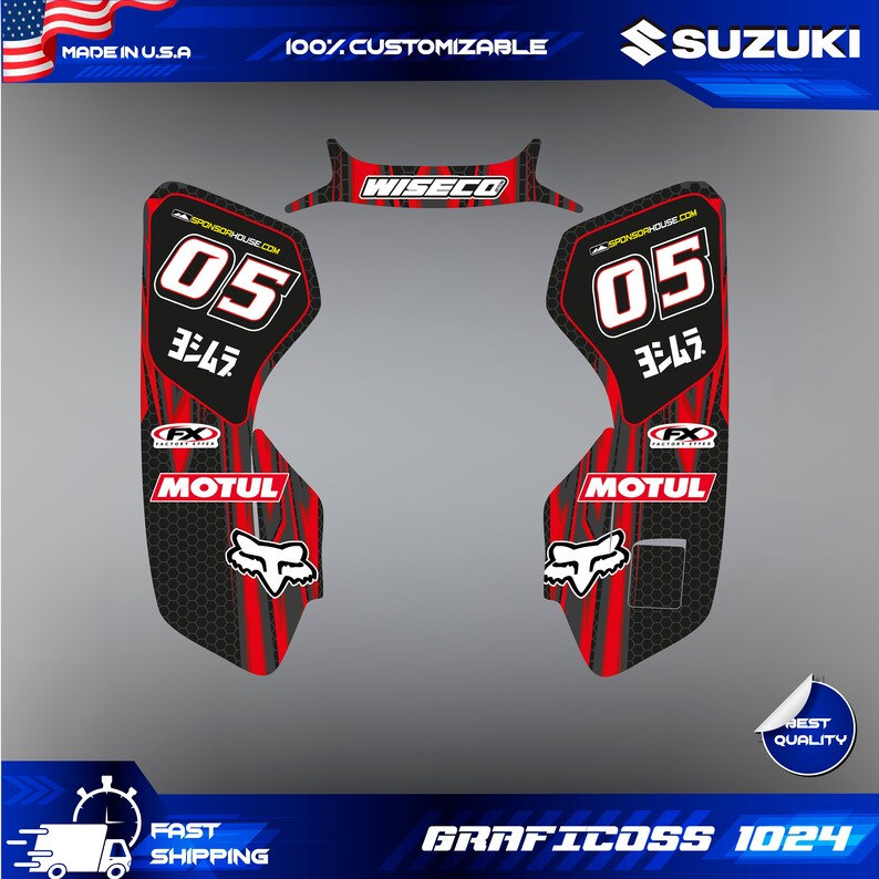 LTZ 400 Suzuki Wrap Graphics Stickers Kit Decals Atv Quad 2003 - Etsy