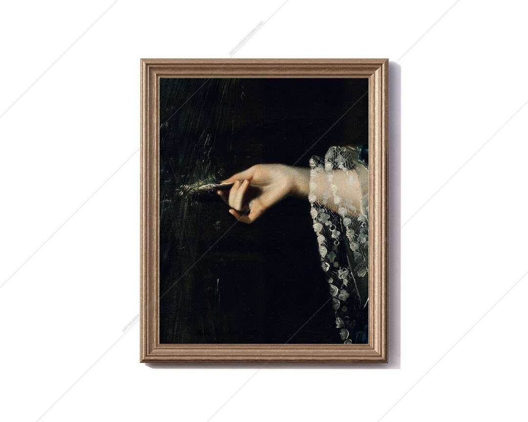 Moody Vintage Dark Academia Art Printable Digital Download, Victorian ...