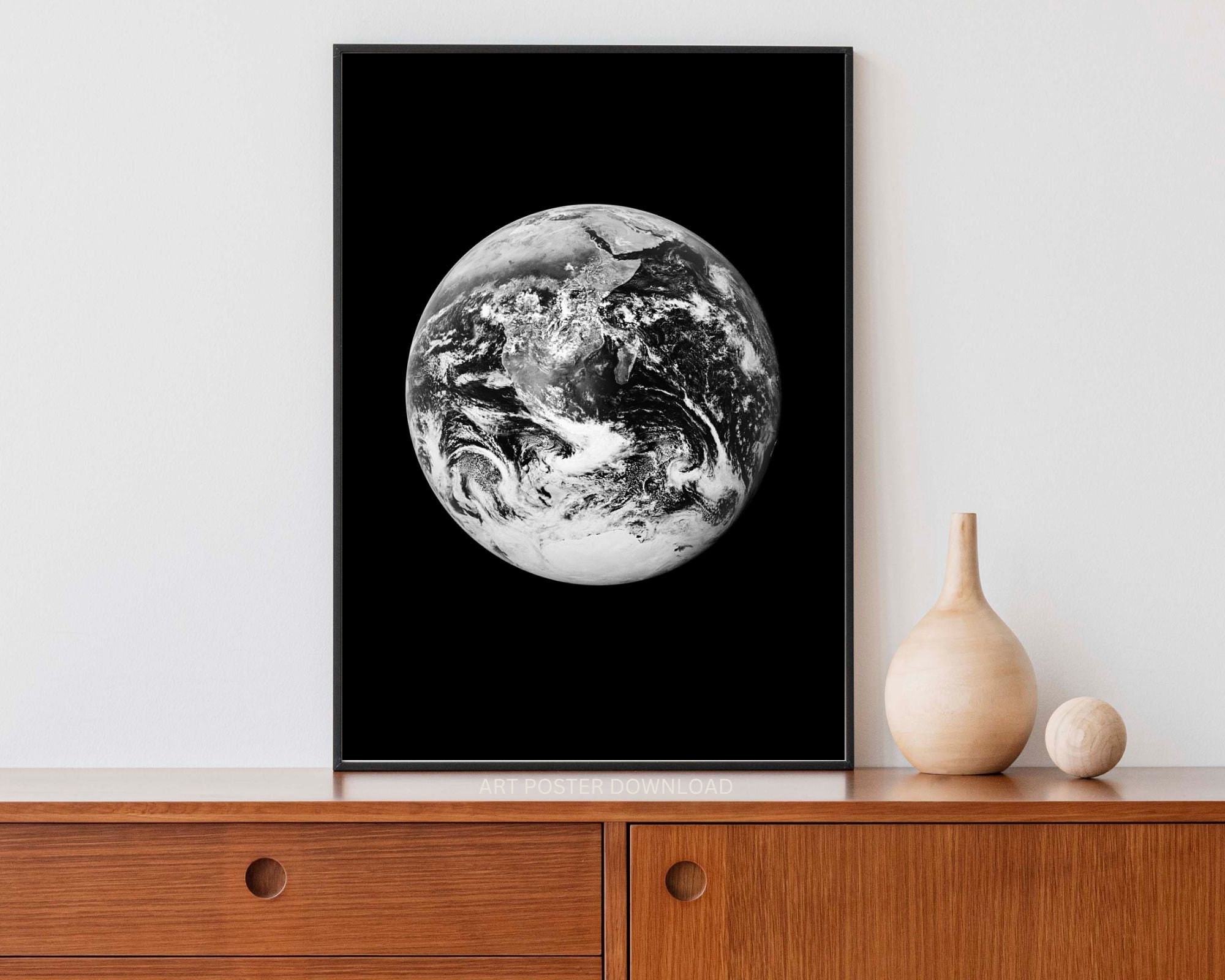 Earth Wall Art, Planet Earth, Globe Print , Astronomy Print, Earth ...