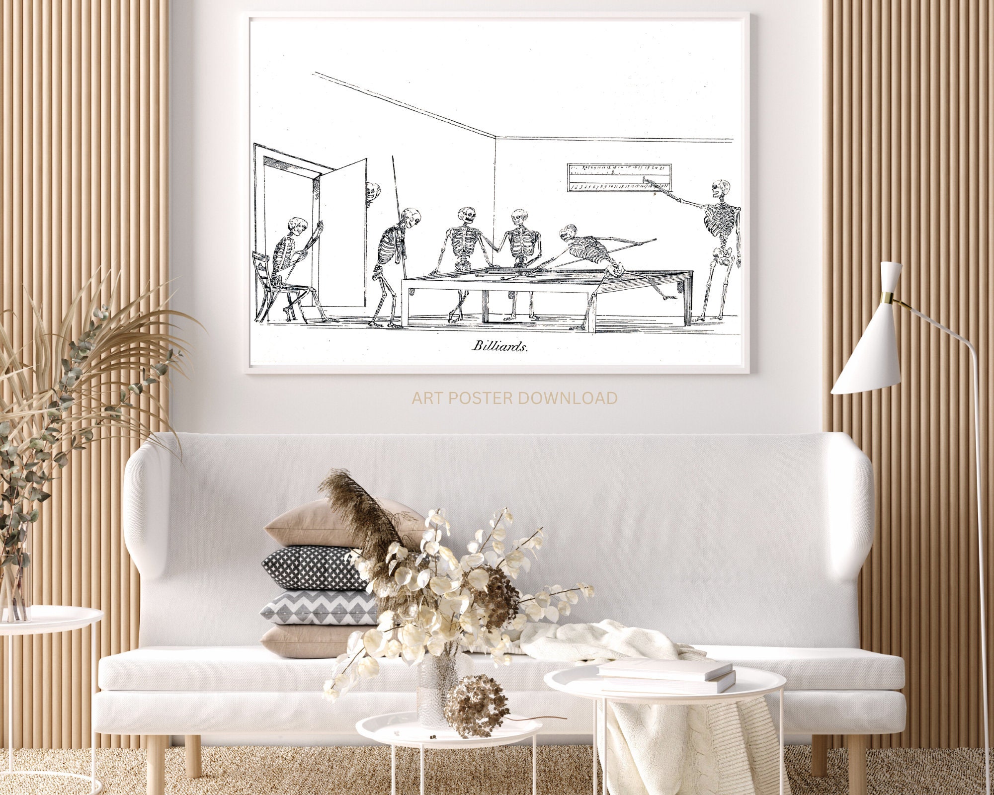 Skeletons Playing Billiards Printable, Funny Skeleton Billiard Play ...