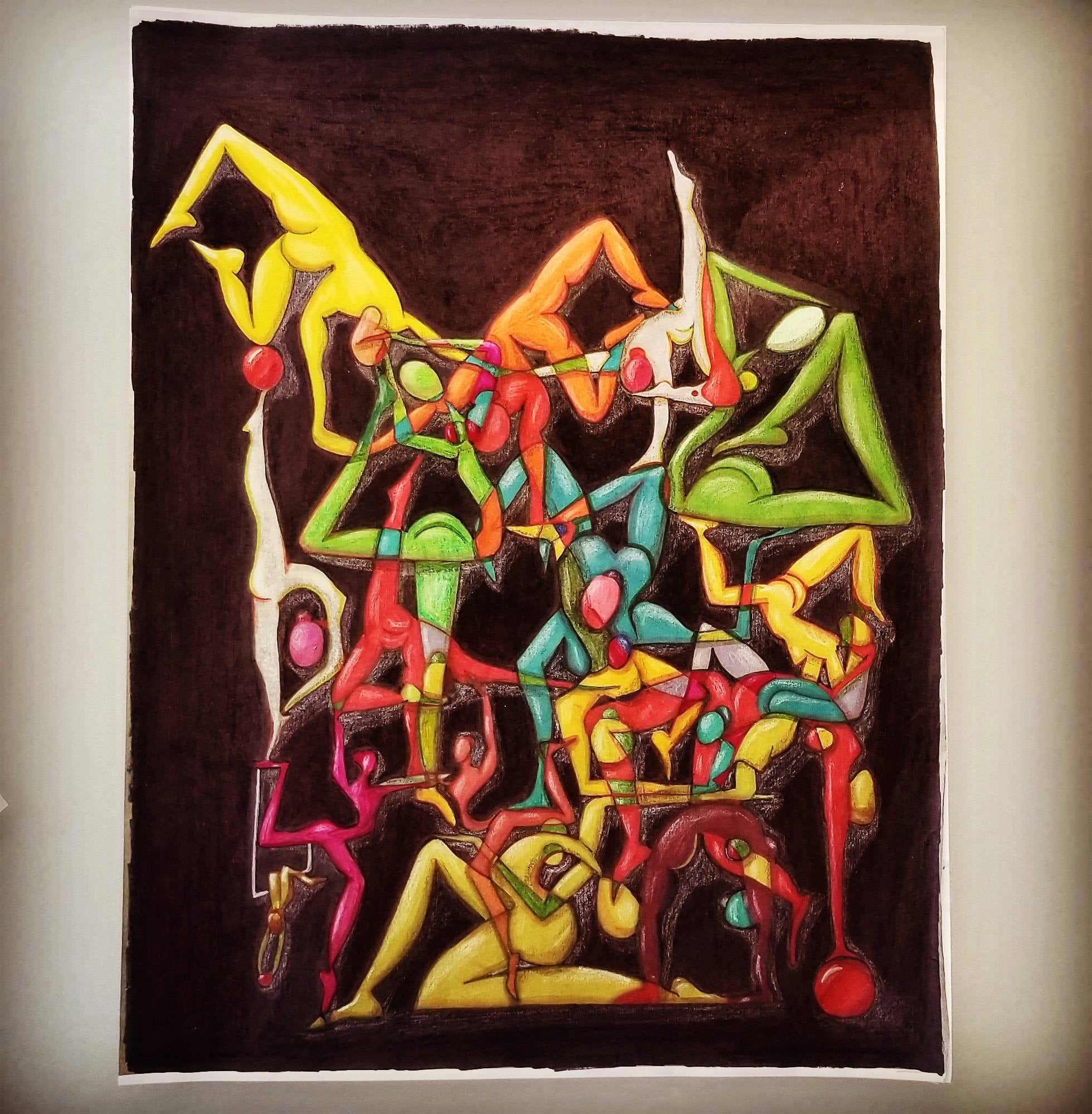 Acrobats Art Print - Etsy