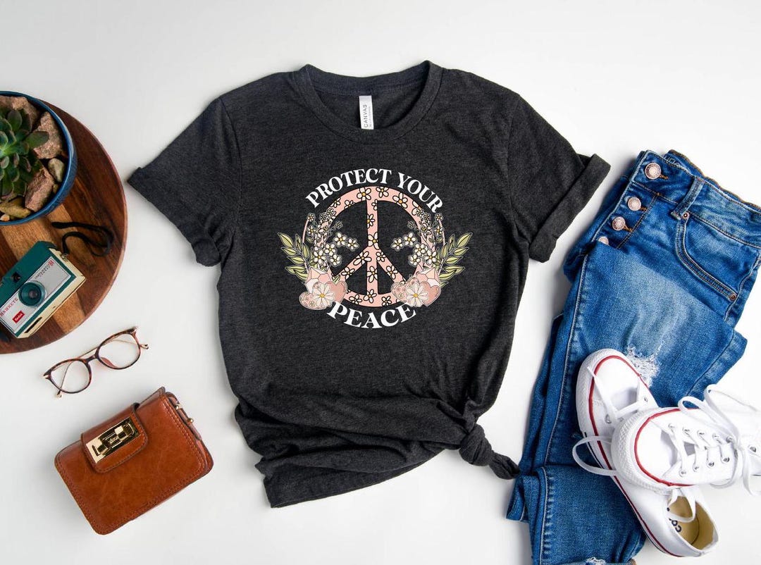 Peace T-shirt, Peace Love and Party Shirt, Peace Sign Shirt, Peace Sign ...