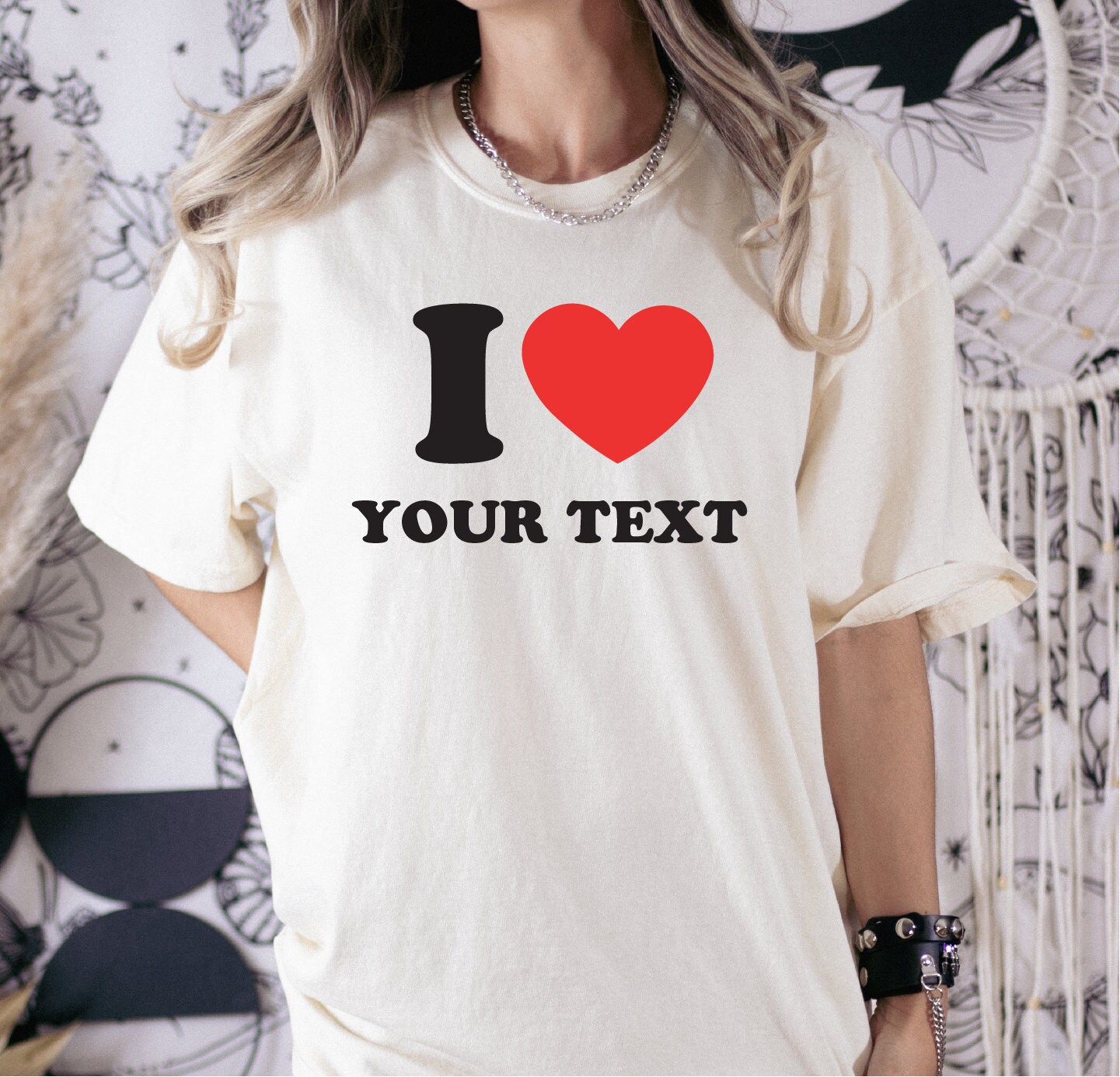 Comfort Colors I Love Custom Shirt, Personalized Shirt, Custom T Shirt ...