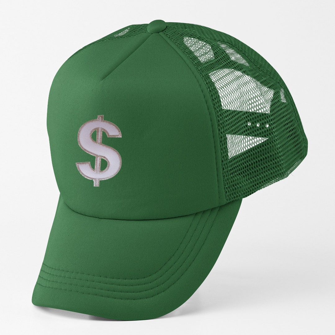 US Dollar Sign Embroidered Trucker Cap, Summer Essentials, Beach ...