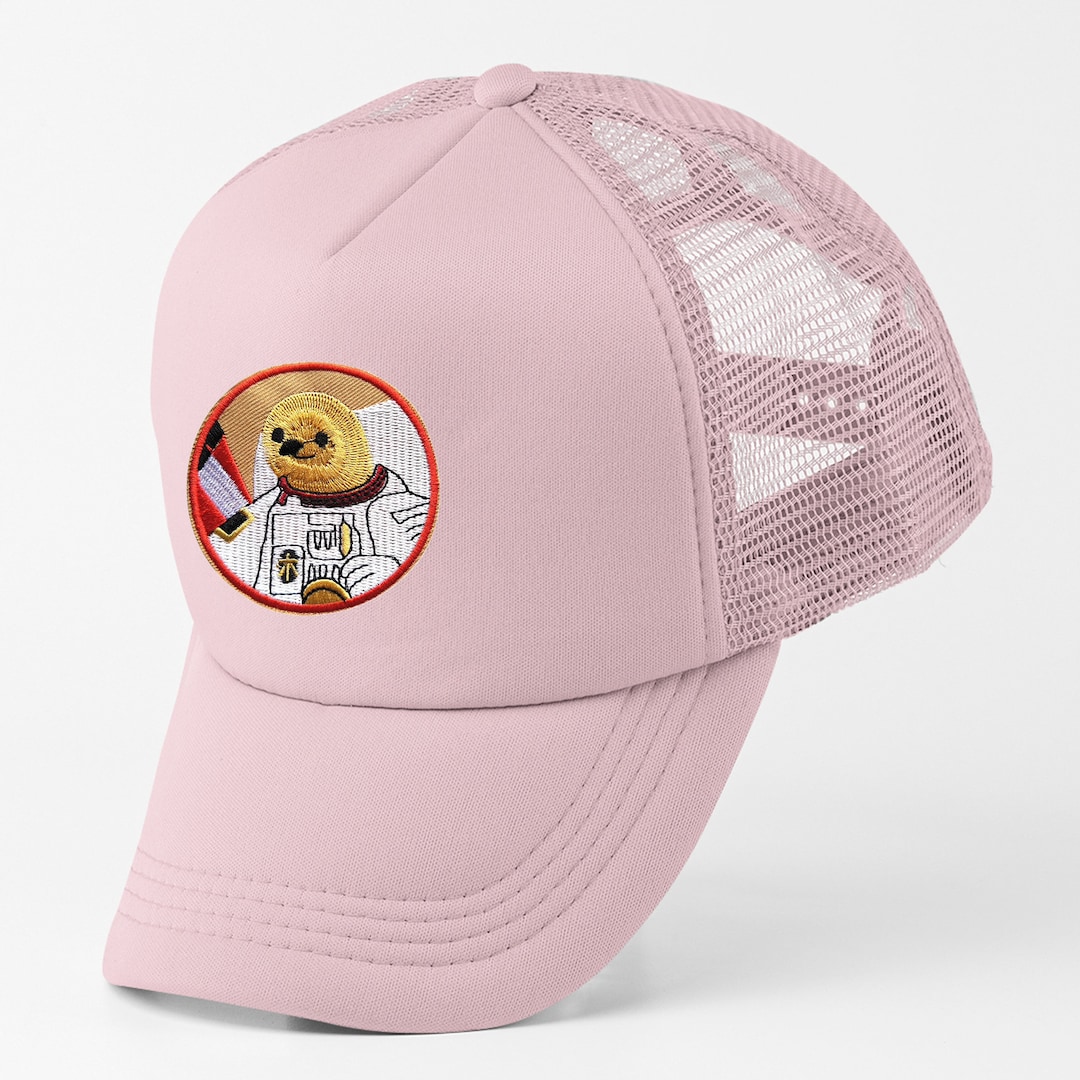 Astronaut Sloth Embroidered Trucker Cap, Summer Essentials, Beach ...