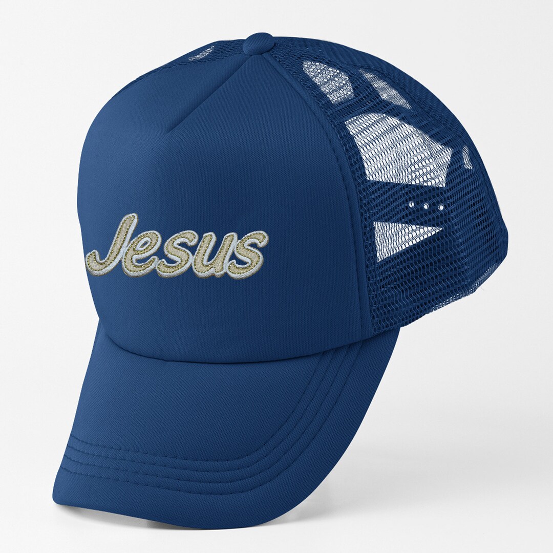 Jesus Embroidered Trucker Cap, Summer Essentials, Beach Trucker Hat ...