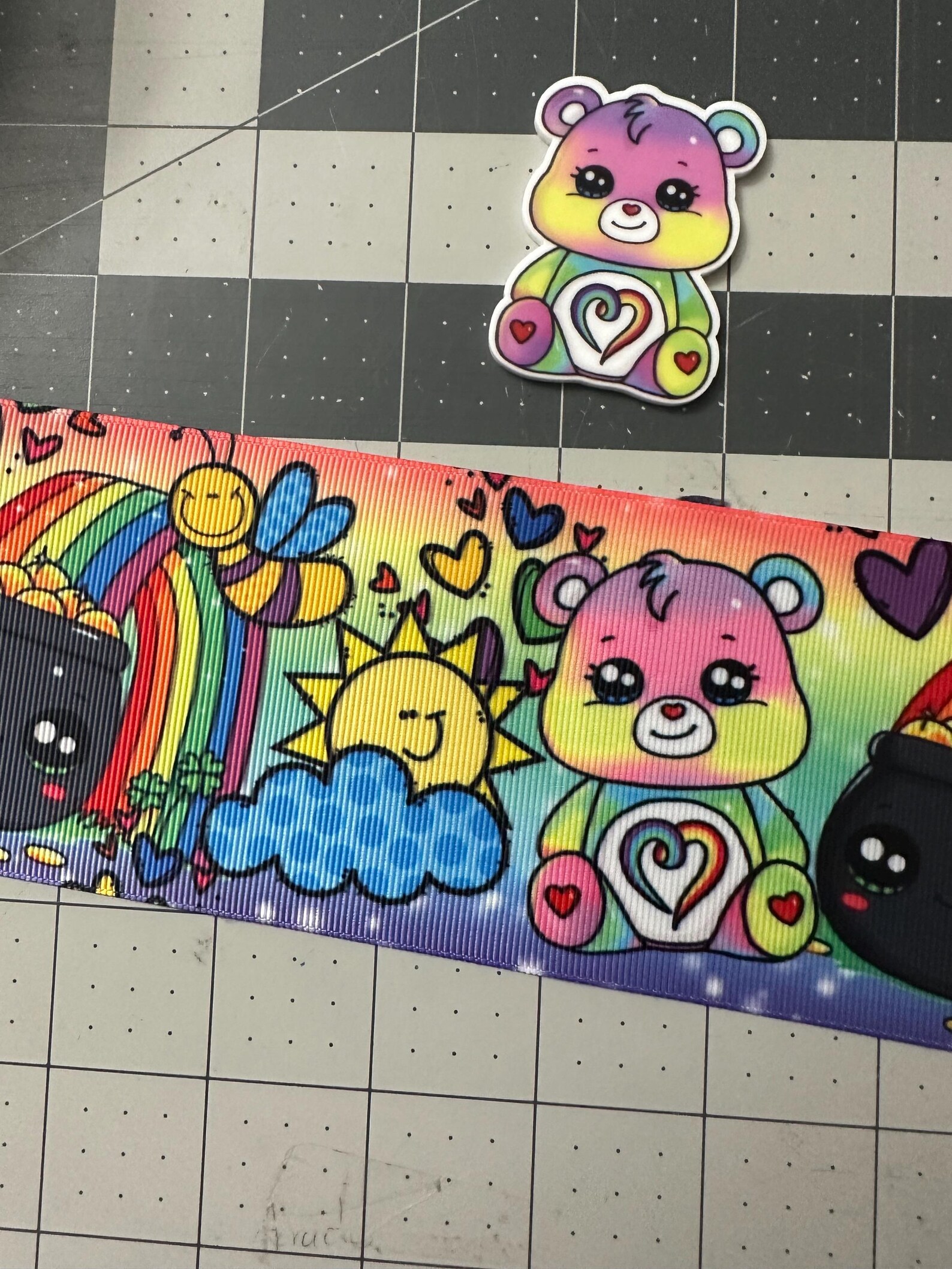 3” Character Ribbon With Resin - Etsy