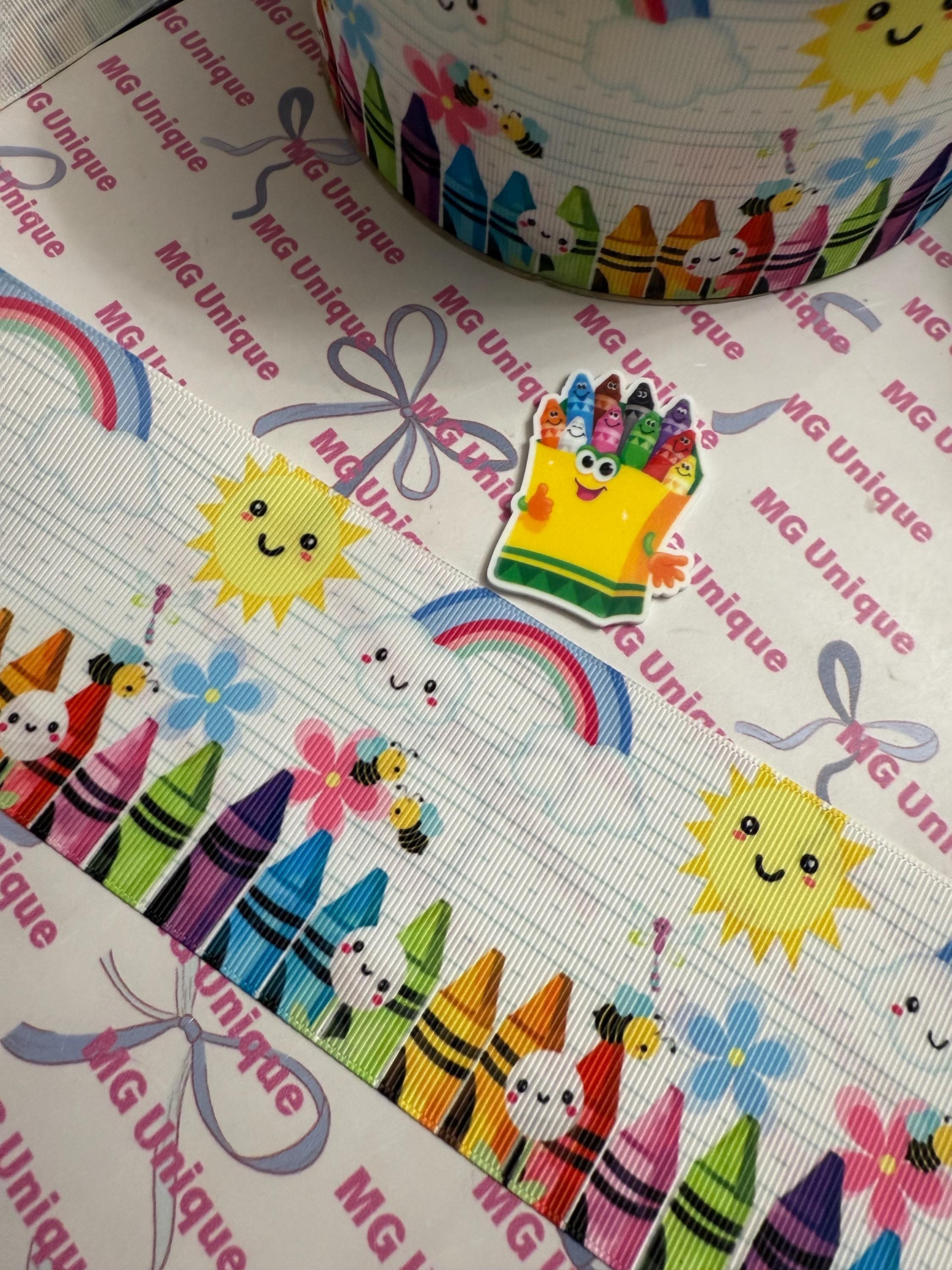 3” Character Ribbon With Resin - Etsy