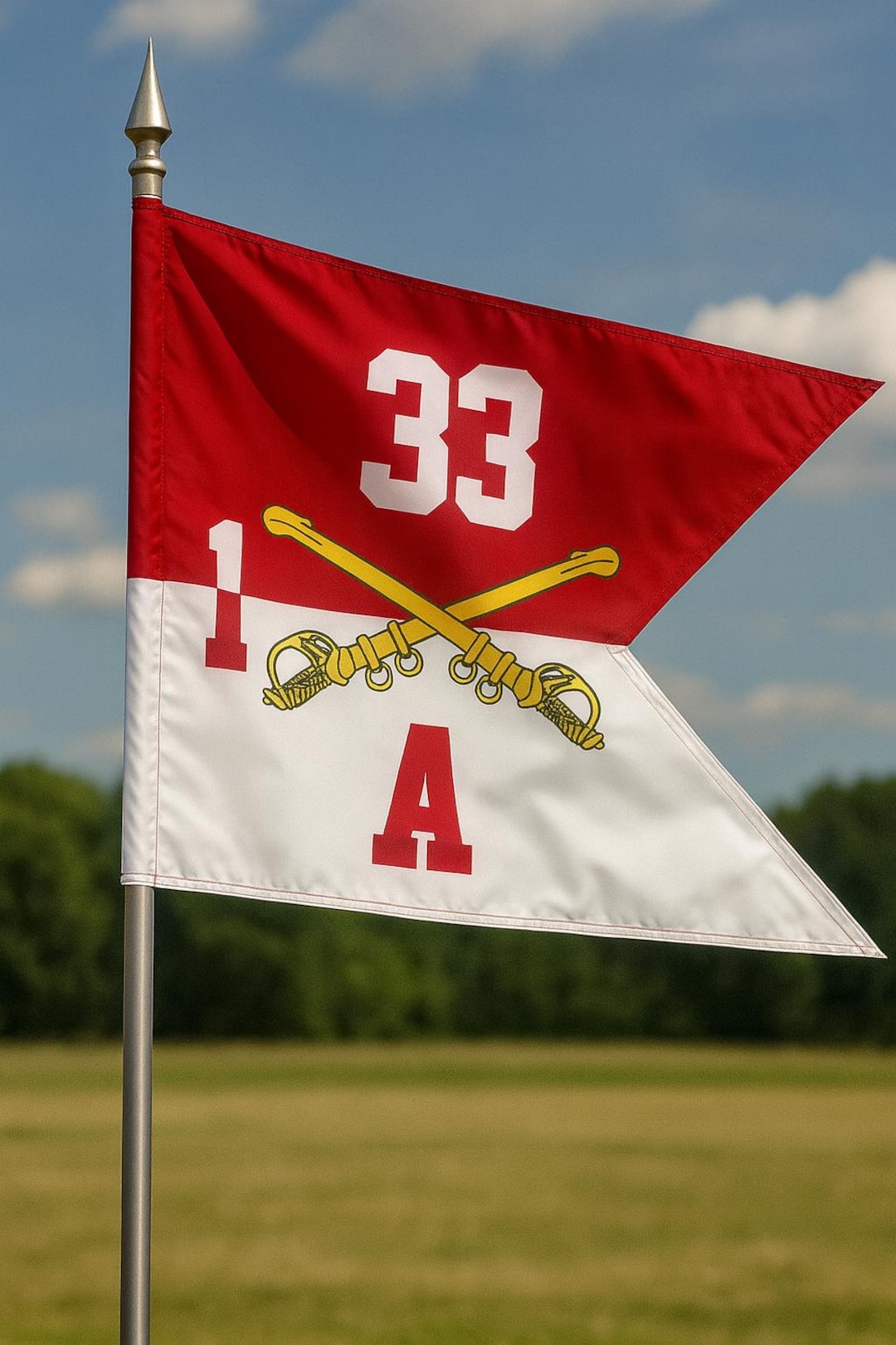 Custom Cavalry Guidon | Double Sided | 20"x27" | CAV | Free Shipping - Etsy