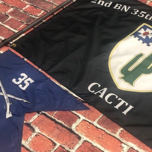 35th IN. Flags & Guidons | Double Sided | Cacti | 3’x5’ and 20"x27 ...