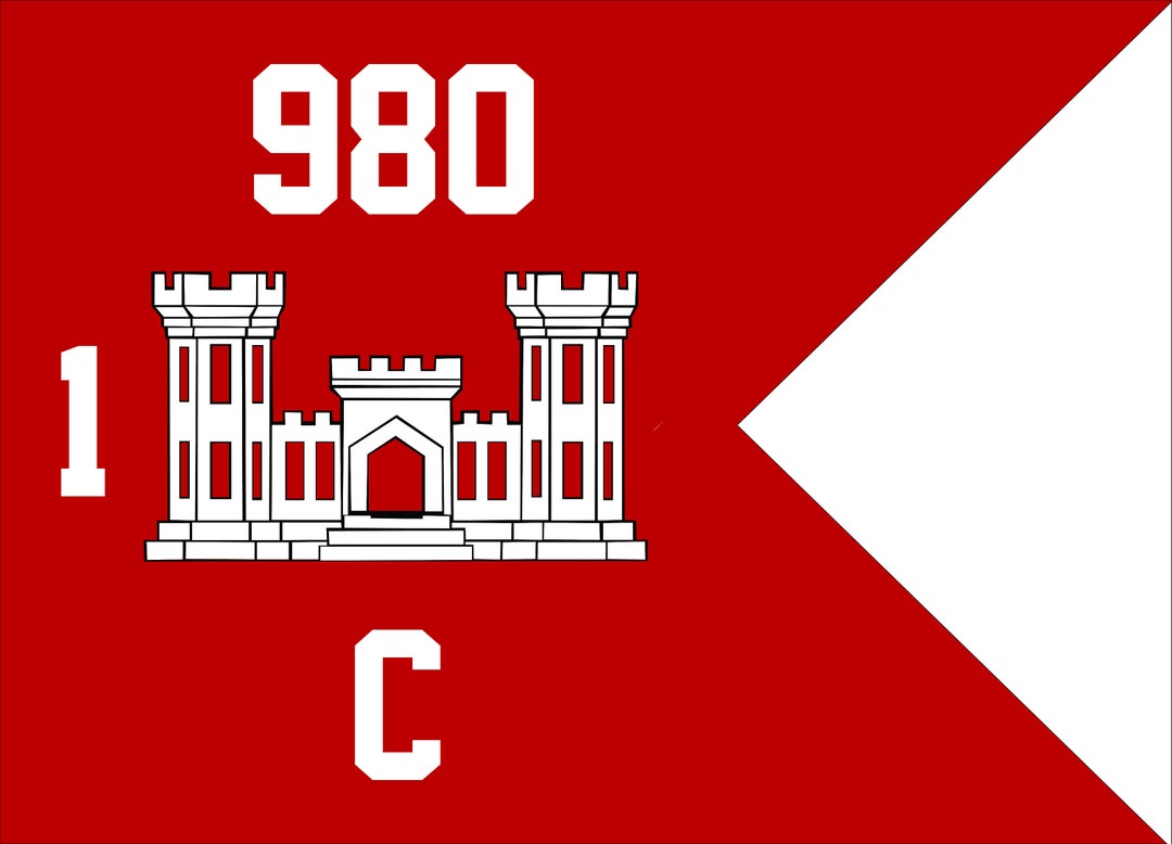 Custom Engineer Guidon | Double Sided | 20"x27" | Army | Sapper | Free ...