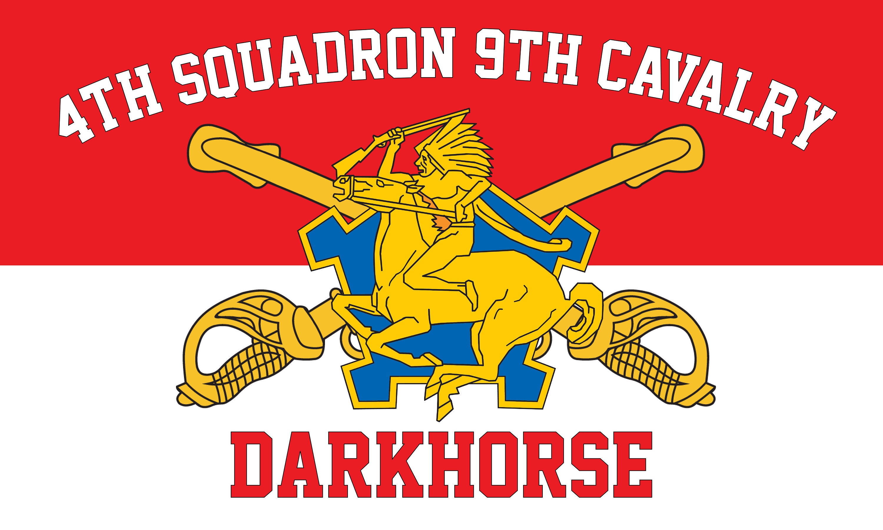 9th Cavalry Flag 3'x5' CAV Double Sided Free | Etsy