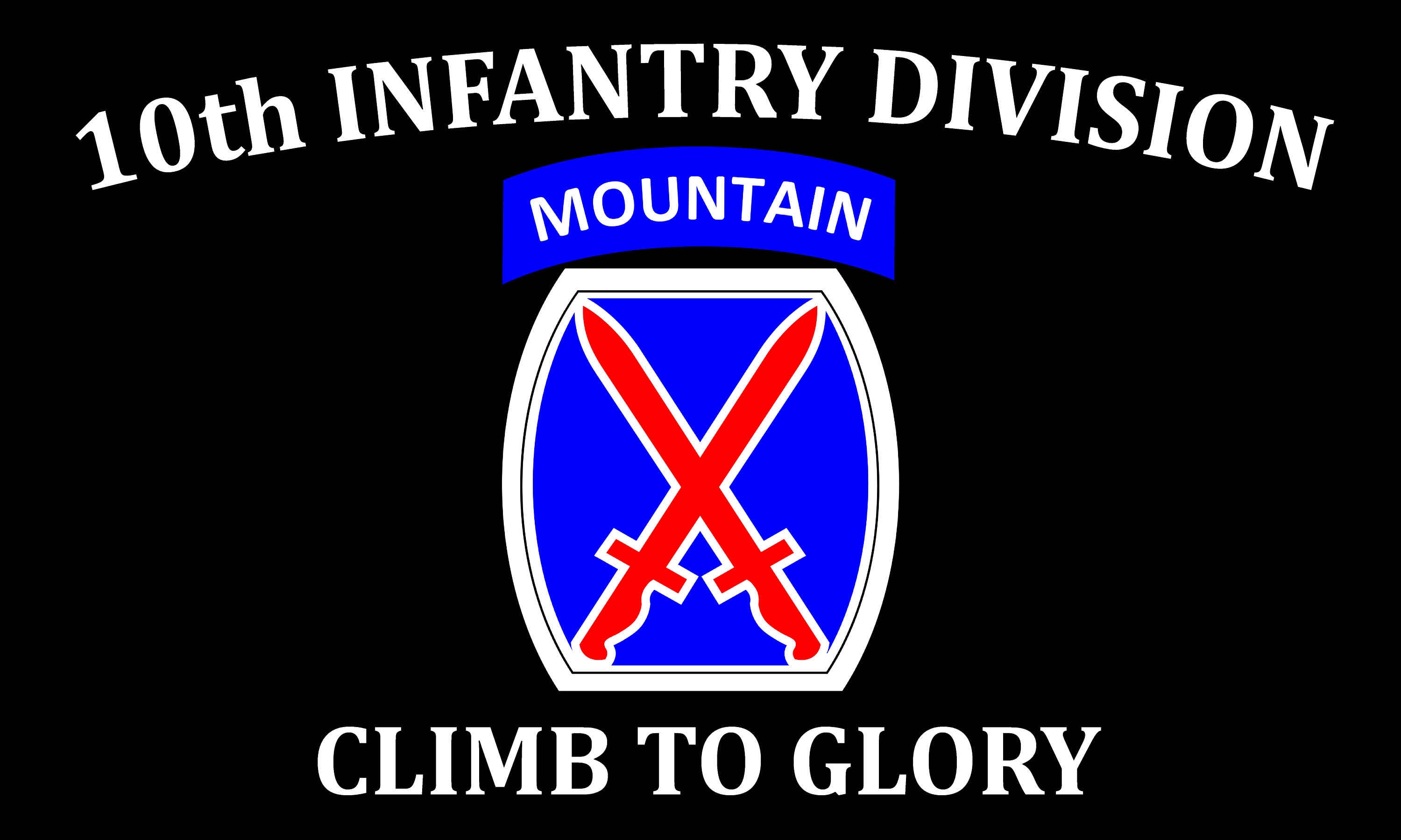 10th Mountain Infantry Division 3x5 Flag Climb to Glory - Etsy