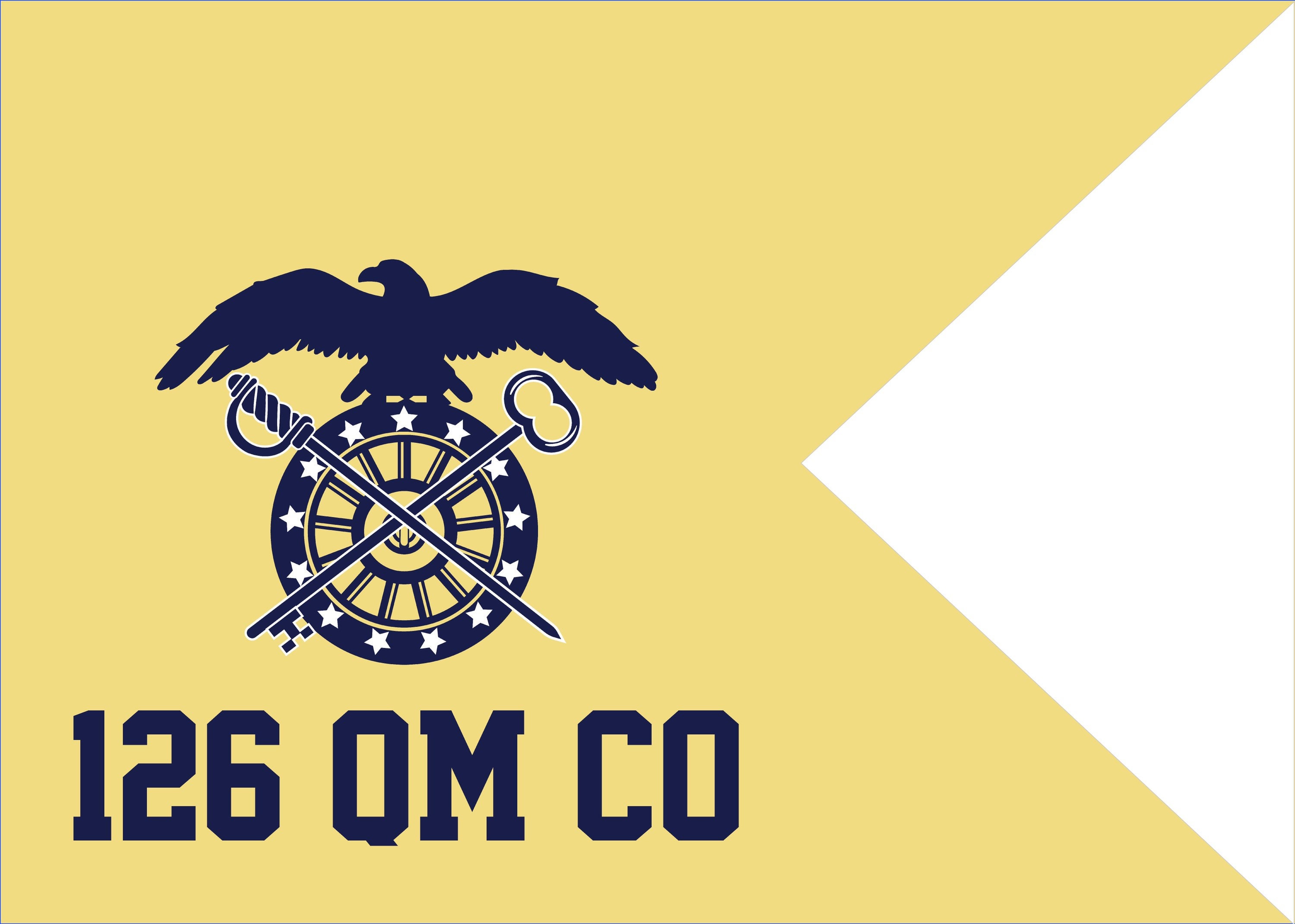 Custom Quartermaster Guidon Double Sided QM | Etsy