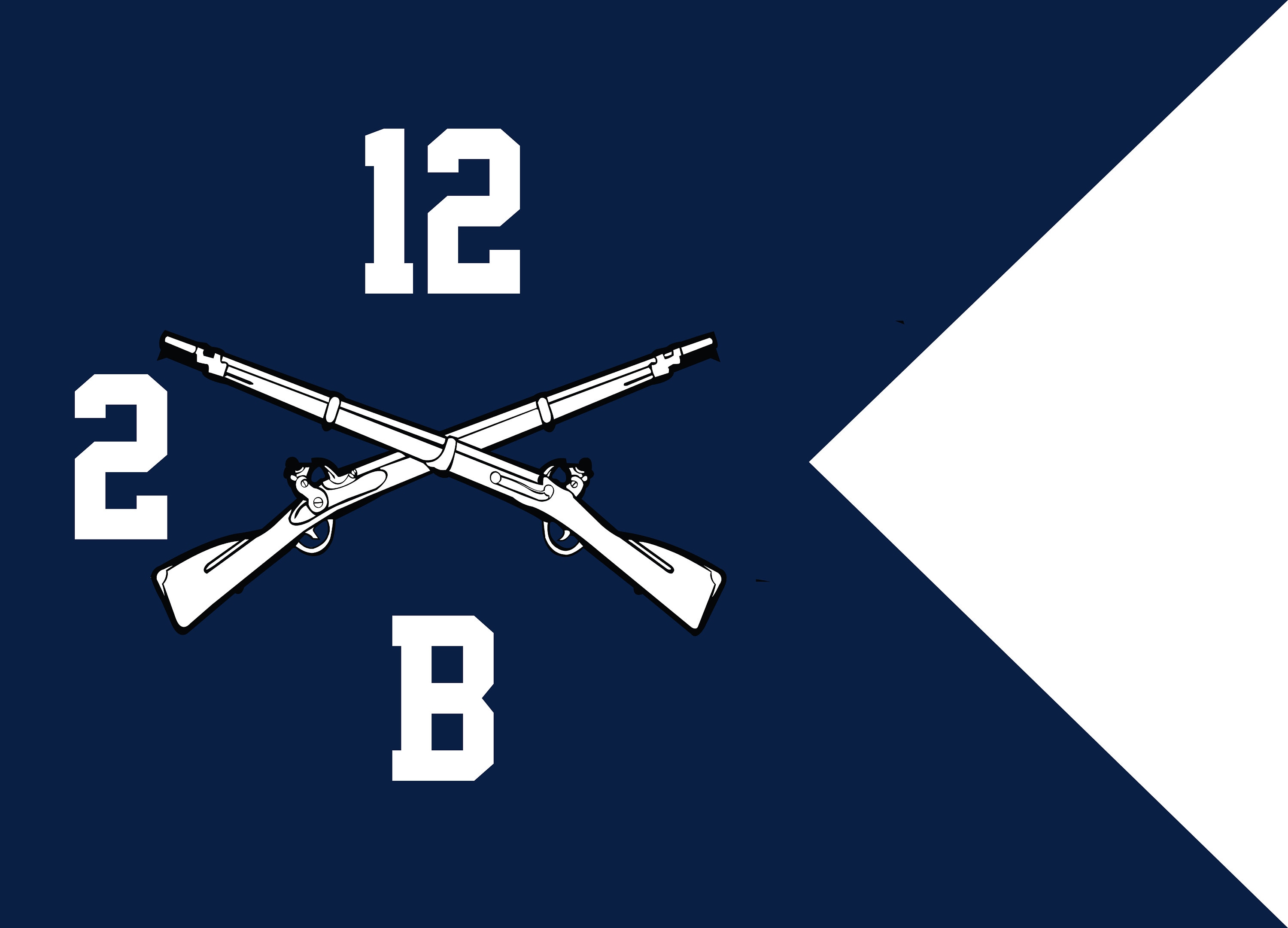 12th IN. Flags & Guidons Double Sided Red Warriors 3x5 - Etsy