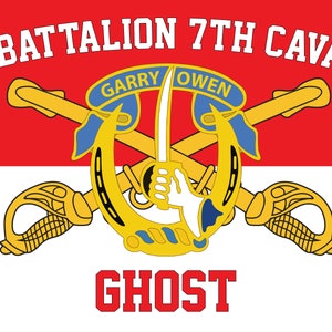 7th Cavalry Flag | 3'x5' | CAV | Gary Owens | Double Sided | Free ...