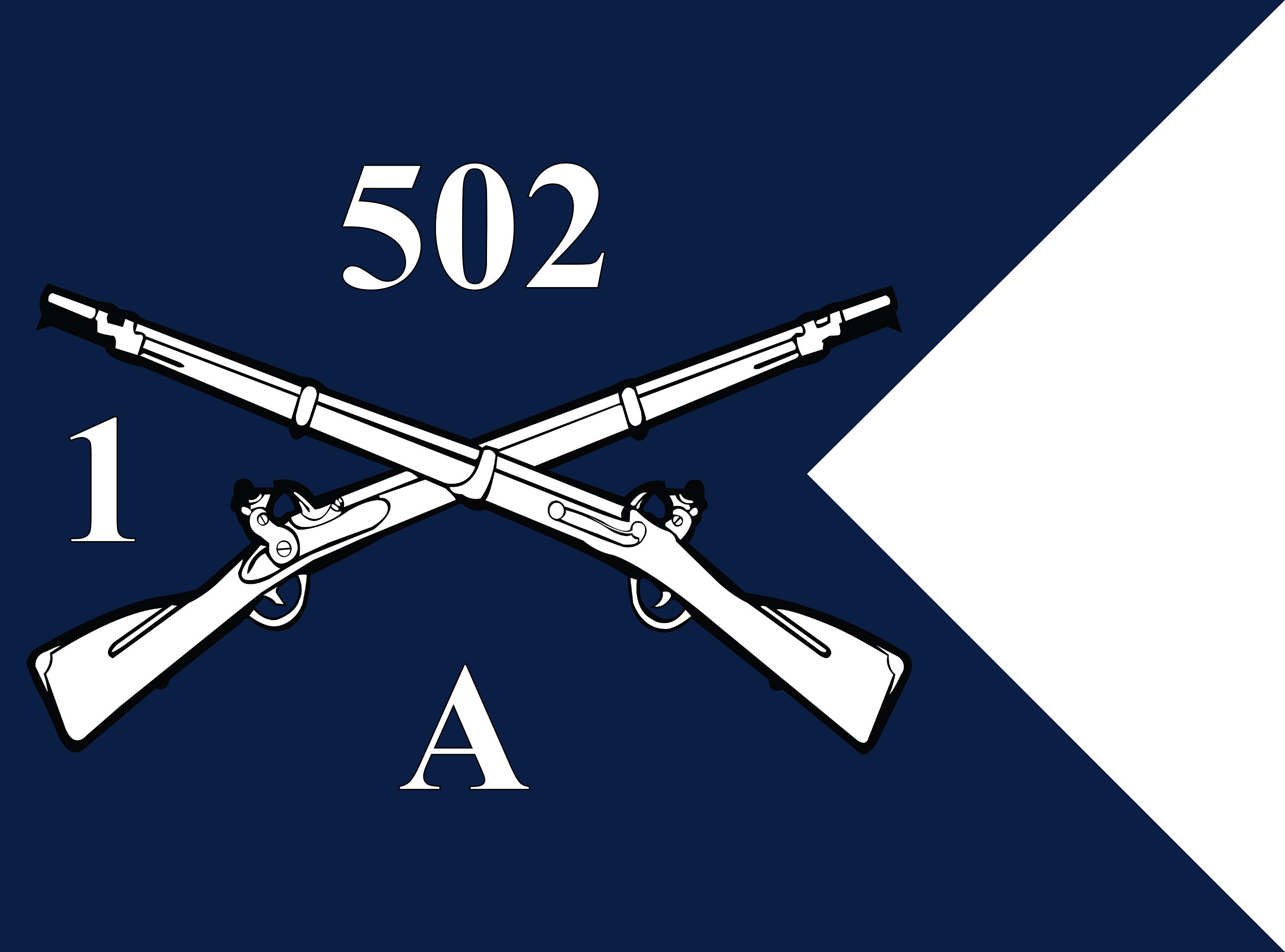 502nd IN. Flags & Guidons Double Sided Black Hearts - Etsy UK