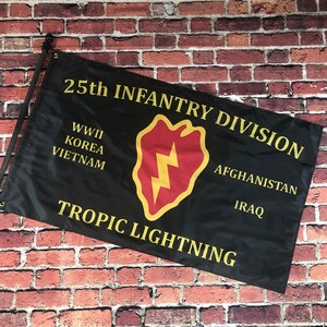 25th Infantry Division 3’x5’ Flag | 25th ID | Double Sided | US Army ...