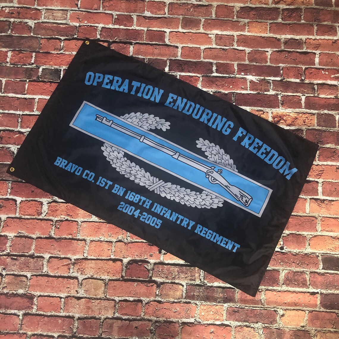 Custom Combat Infantry Badge Flag Double Sided | Etsy