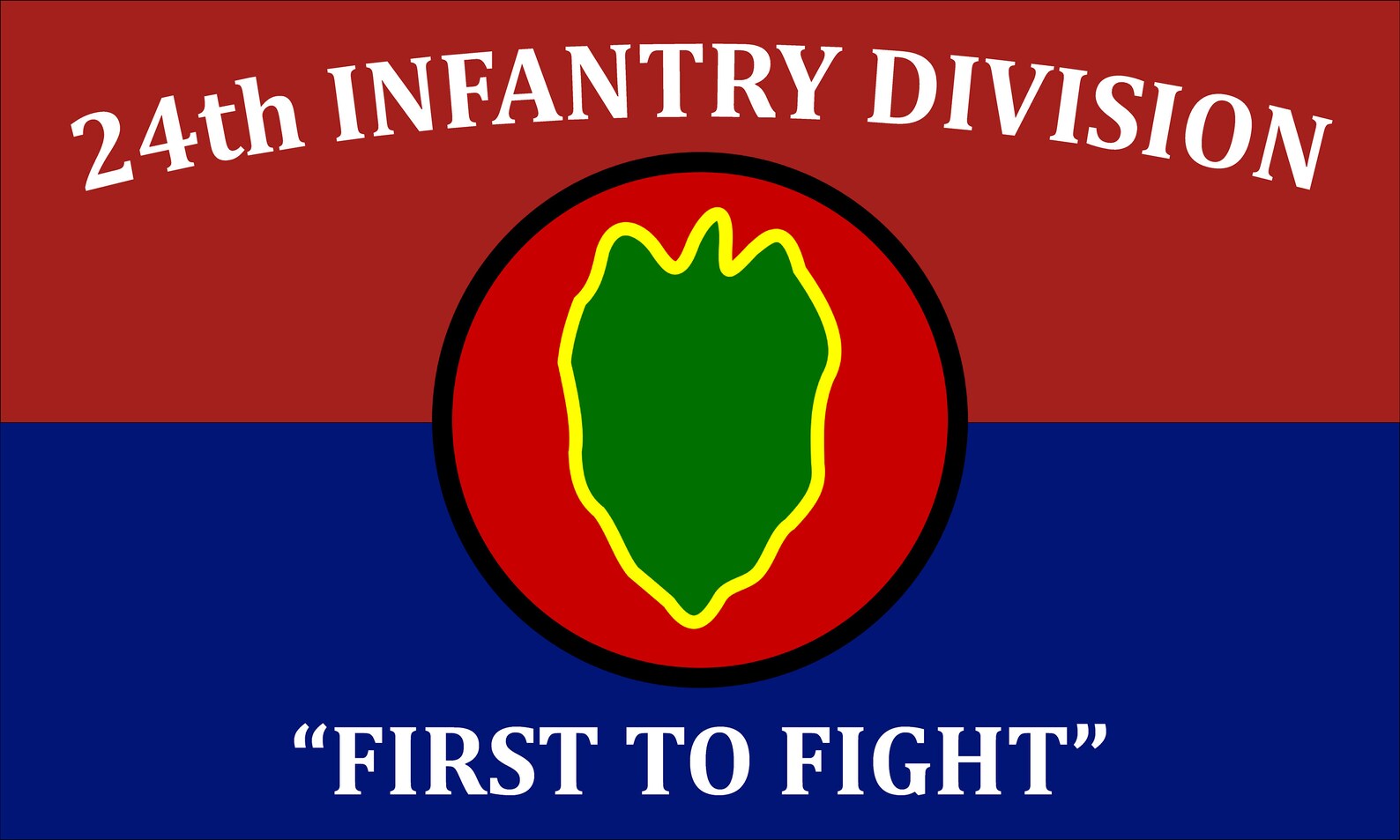 24th Infantry Division 3’x5’ Flag | First to Fight | Double Sided | US ...