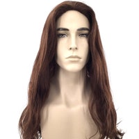 Men Human Hair Wig Black Lace Front Wig for Male Curly Short Real Hair ...